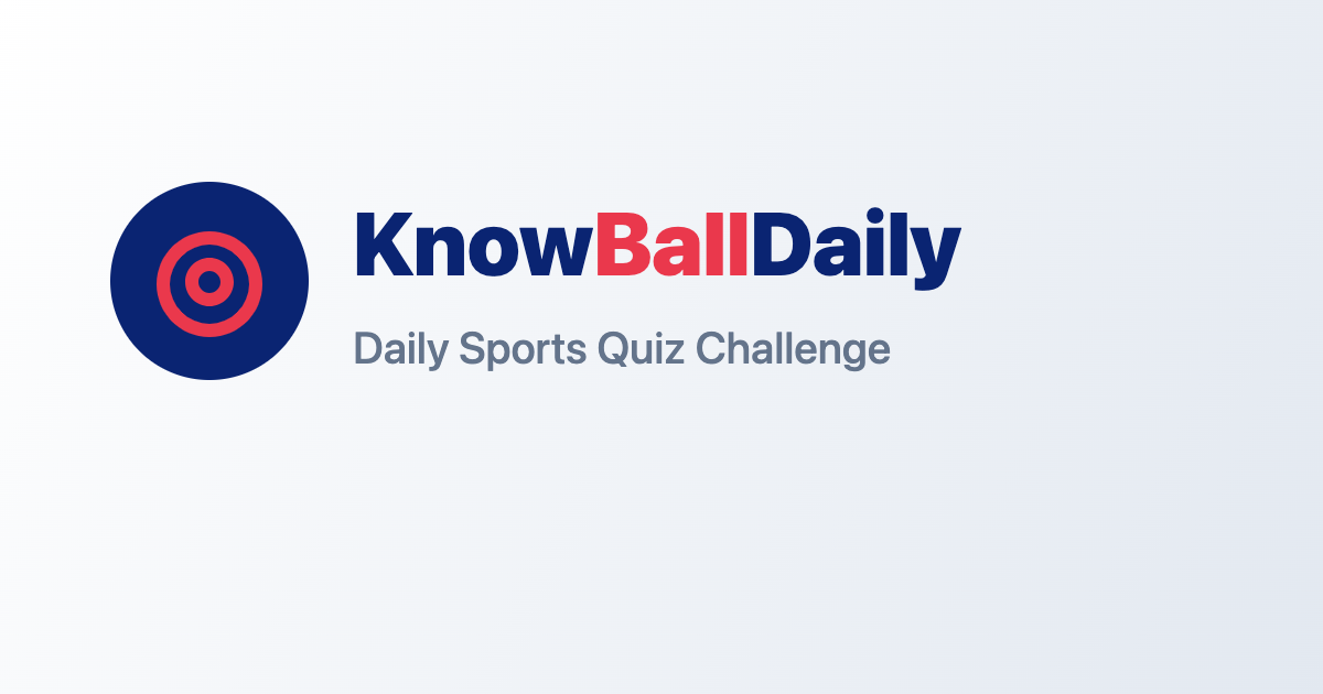KnowBallDaily - Daily Sports Quiz